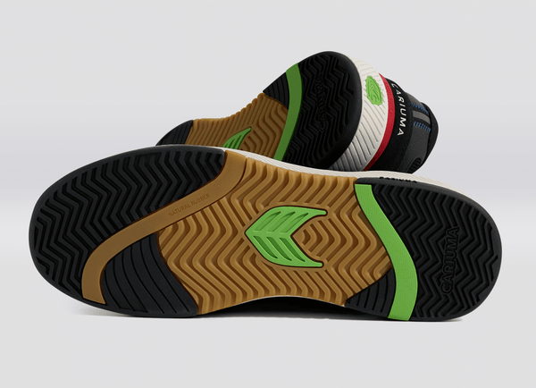 Men's Low Top Black Red & Ivory Skate Sneakers | Uba Pro – C A R I U M A